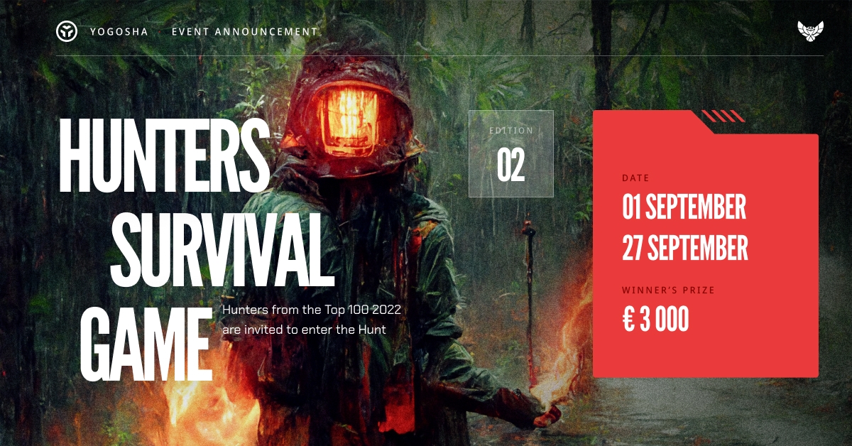 Hunters Survival Game #2: Event & Rules Announcement | Yogosha